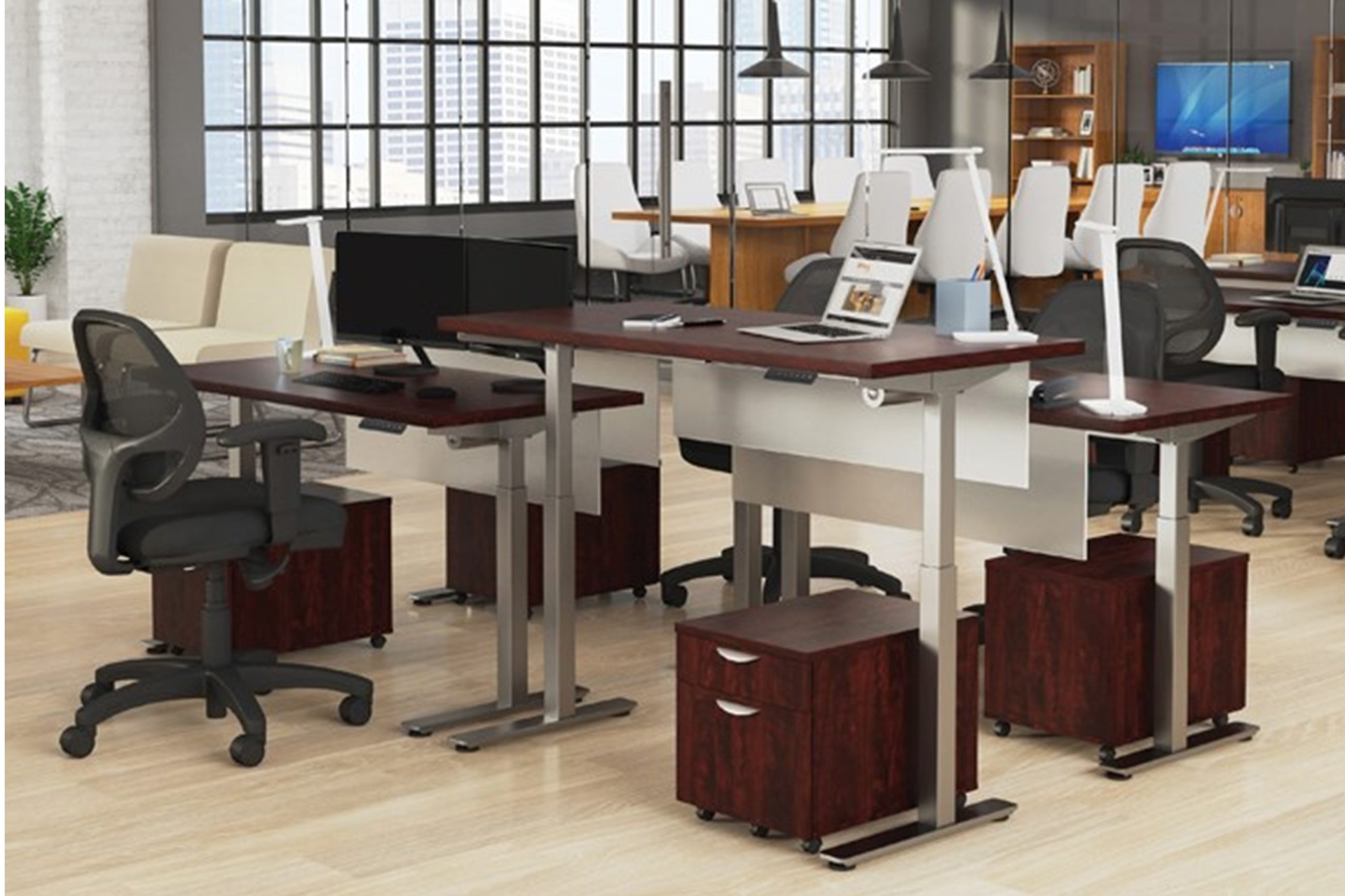 Sit-Stand Units & Ergonomics - Cubicles Plus Office